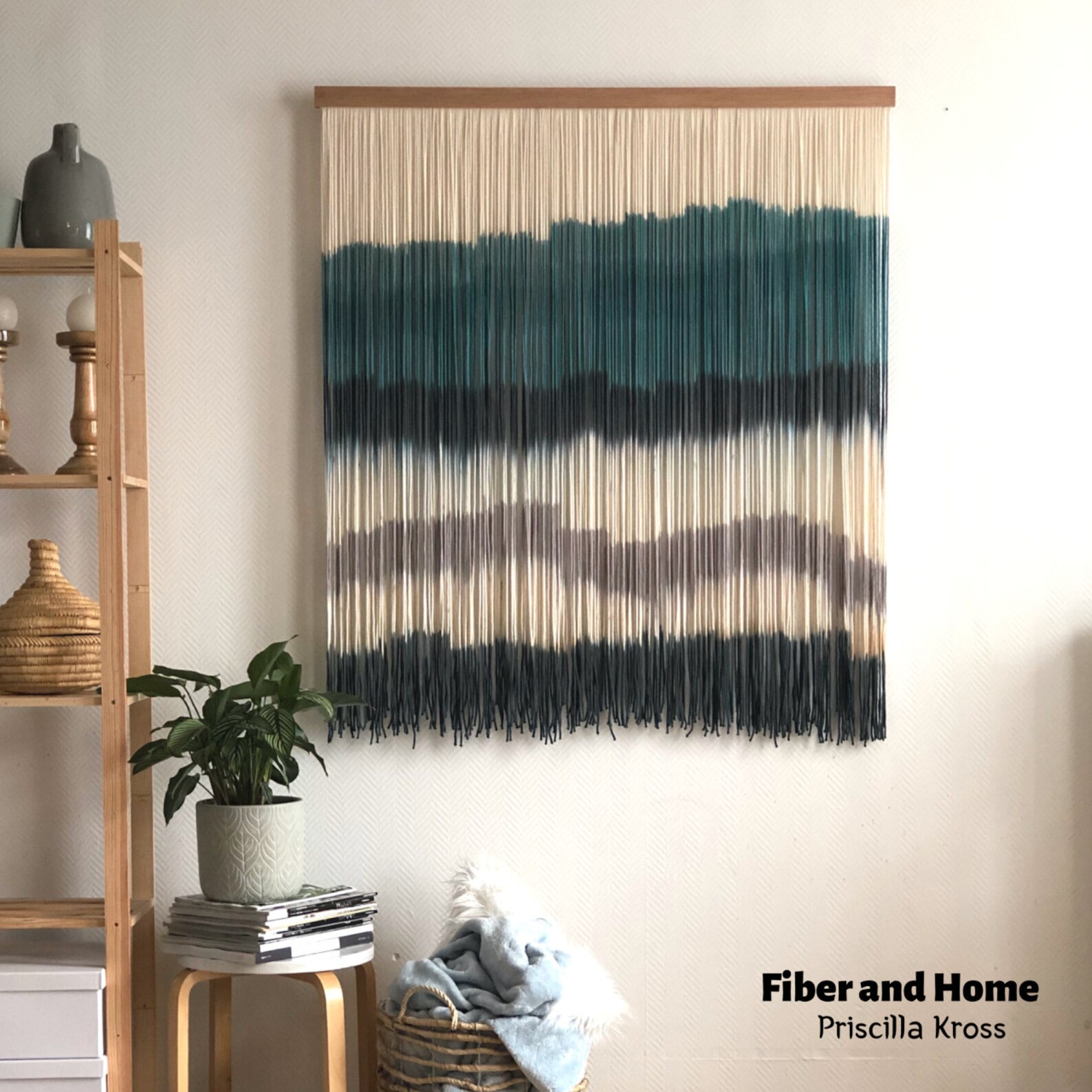 Abstract Contemporary Dyed Fiber Art - Etsy