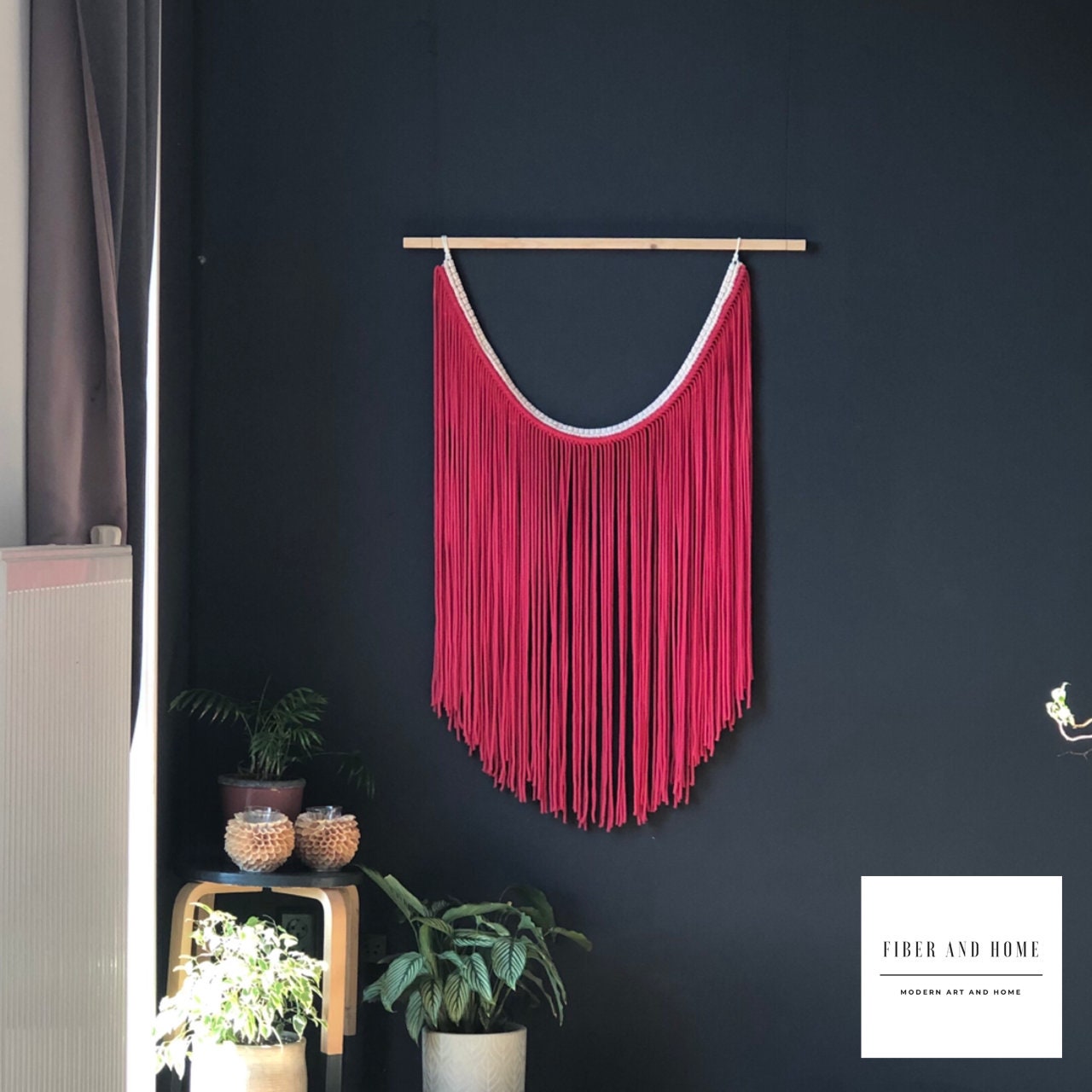 Sunshine Inspired Dip Dye macrame Tapestry, Choose your size and colour ...
