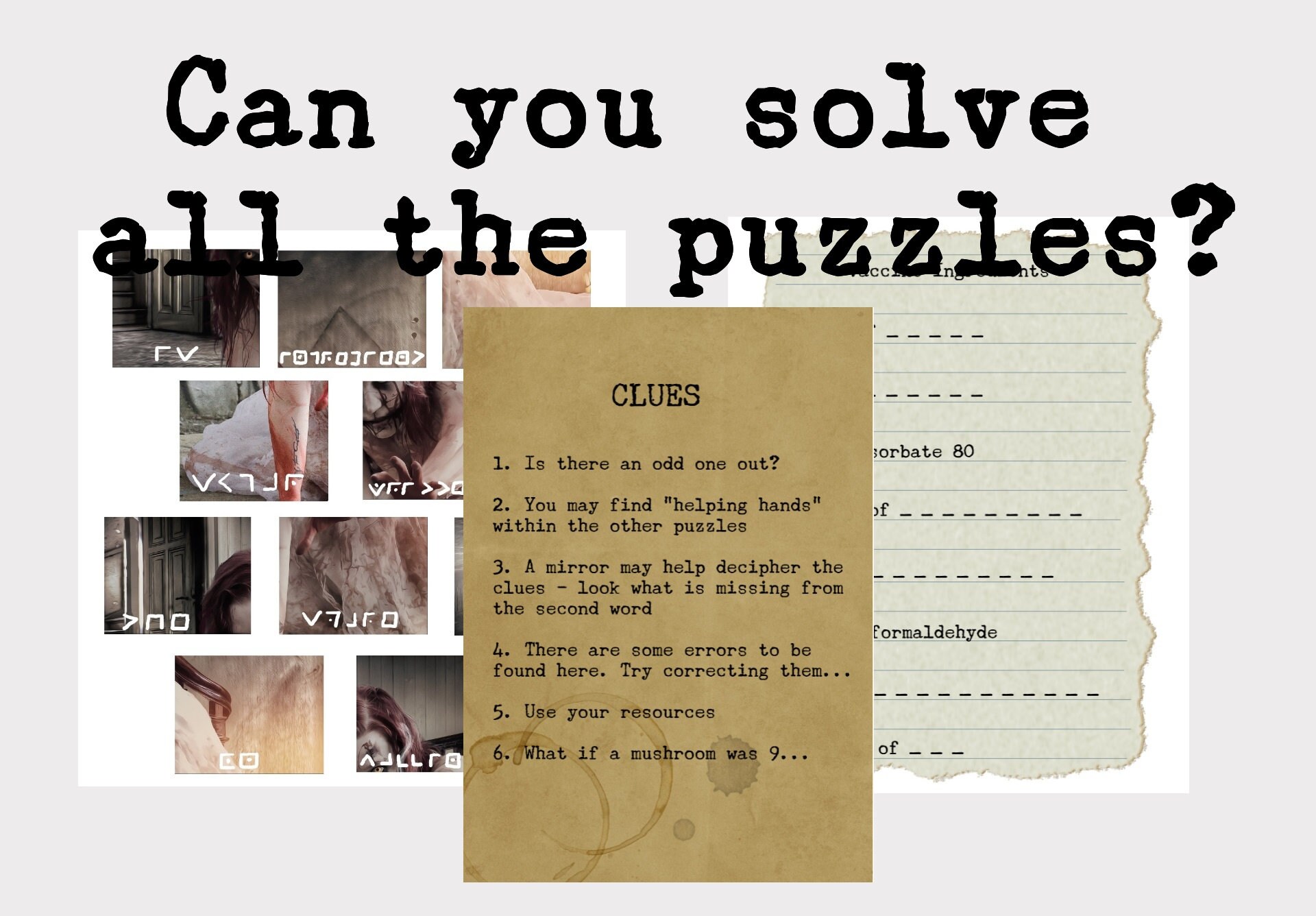 Zombie Apocalypse Escape Room Kit, Escape Room DIY, Printable Kids ...