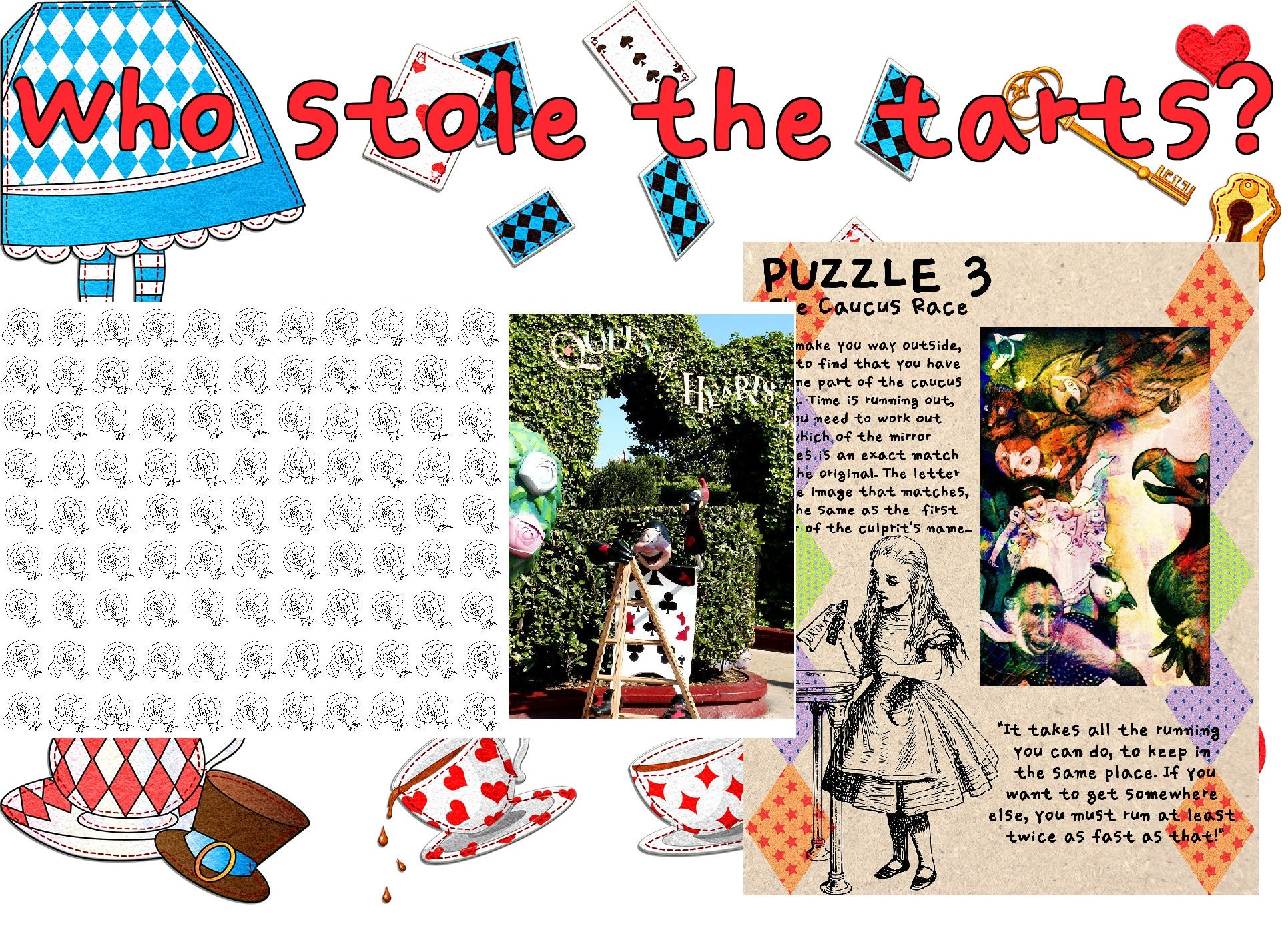 Wonderland Escape Room Kit Escape Room DIY Printable Kids | Etsy