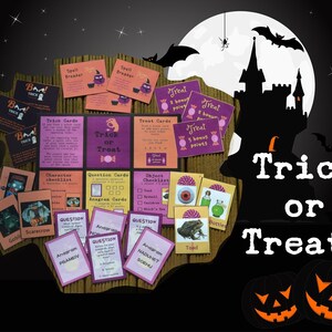 Trick or Treat Game, Halloween Party Game, Halloween Scavenger Hunt ...