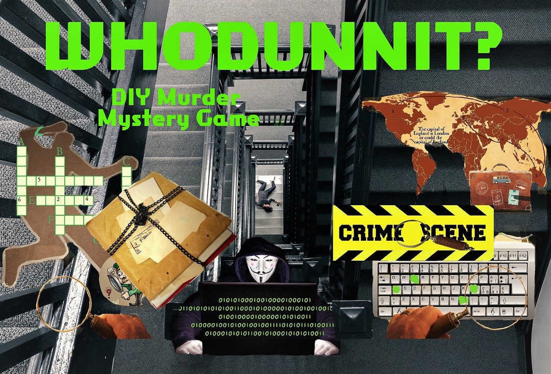 Secret Agent Game Kit, DIY Murder Mystery, Escape Room DIY, Printable ...