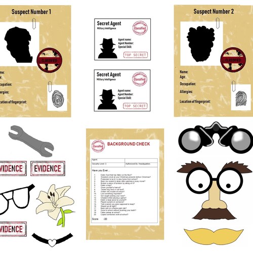 Secret Agent Mystery Mission for Kids Printable Spy Escape - Etsy Canada