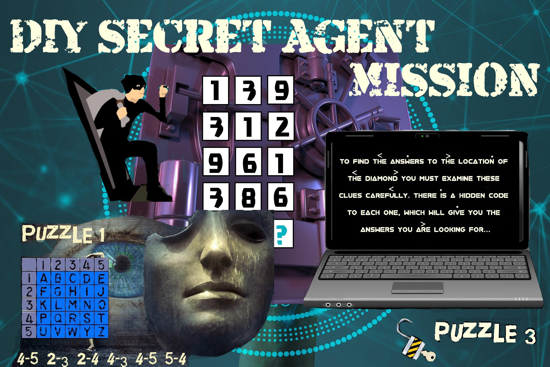 Secret Agent Game Kit DIY Escape Room Printable Kids - Etsy New Zealand