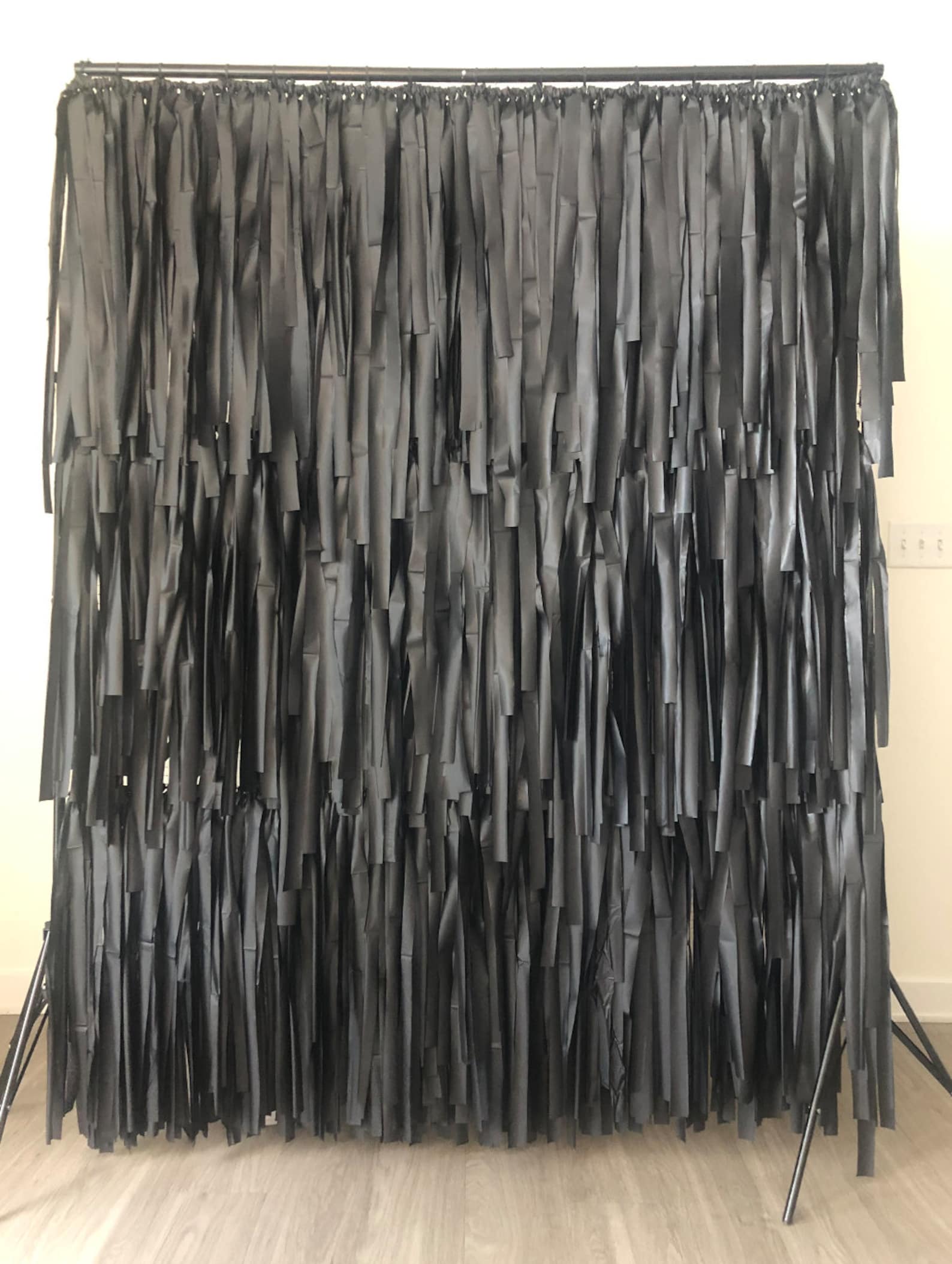 Black Fringe Backdrop - Etsy Canada