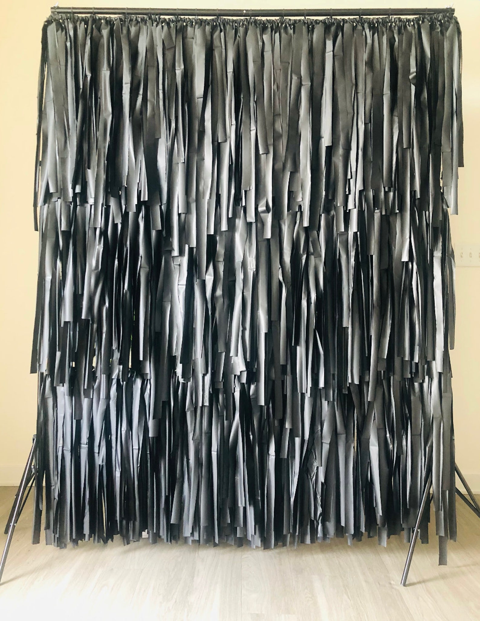 Black Fringe Backdrop - Etsy Canada