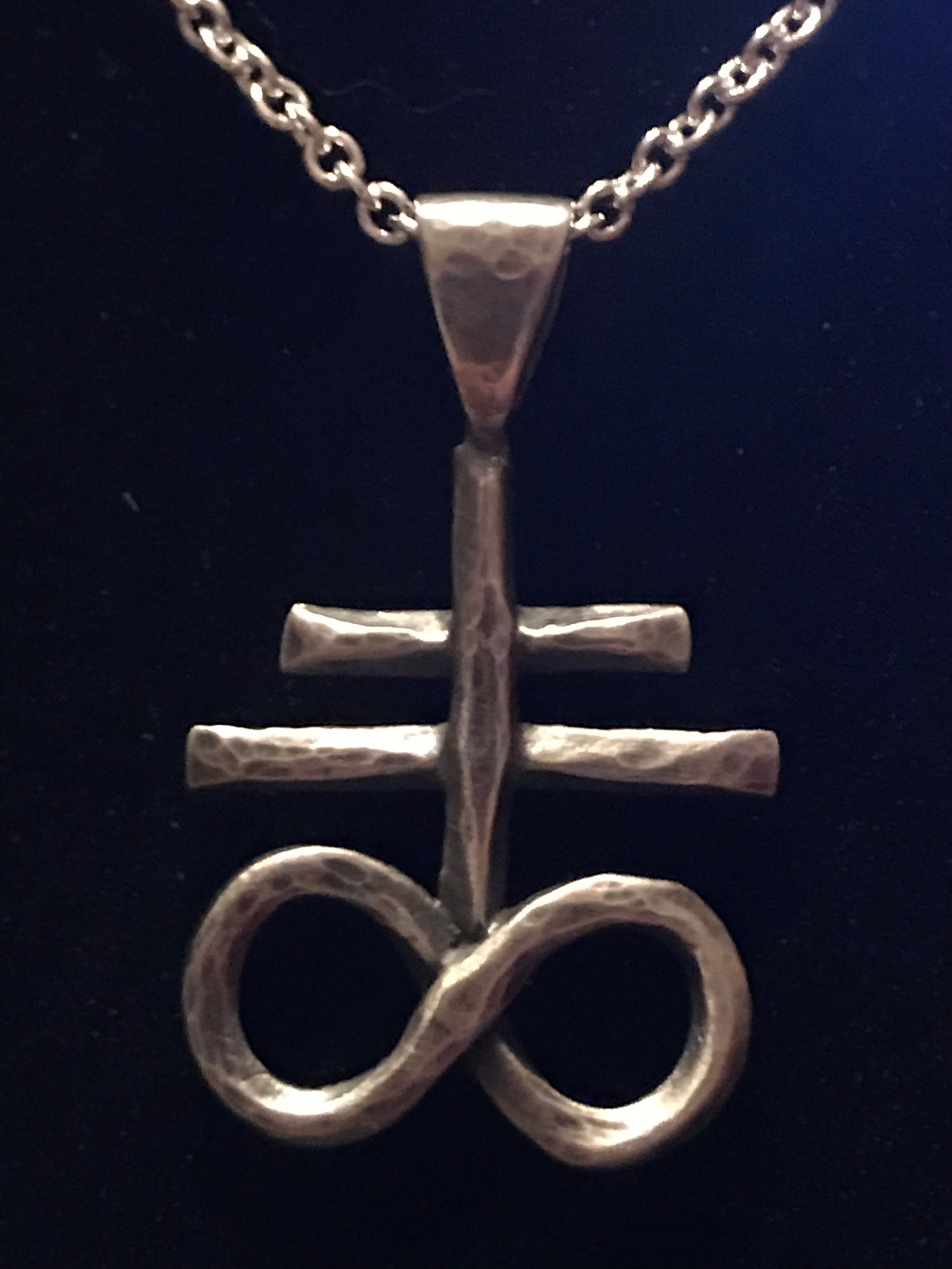 Leviathan Cross. Handmade Sterling Silver Forged Finish - Etsy