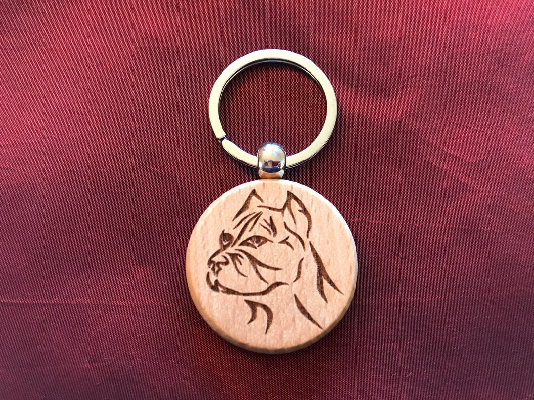 New Personalized Keychain Pitbull Free Shipping - Etsy