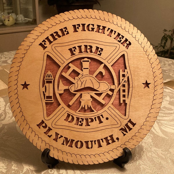 Firefighter Plaque - Etsy