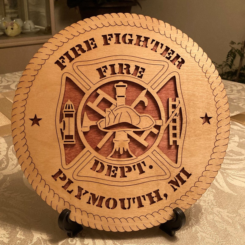 Firefighter Plaque - Etsy