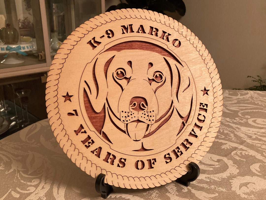 Brand New Personalized Wooden Plaque - K9 Labrador Retriever - FREE ...