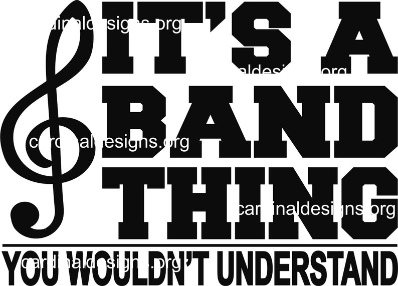 It's a Band Thing You Wouldn't Understand T-shirt Design SVG - Etsy