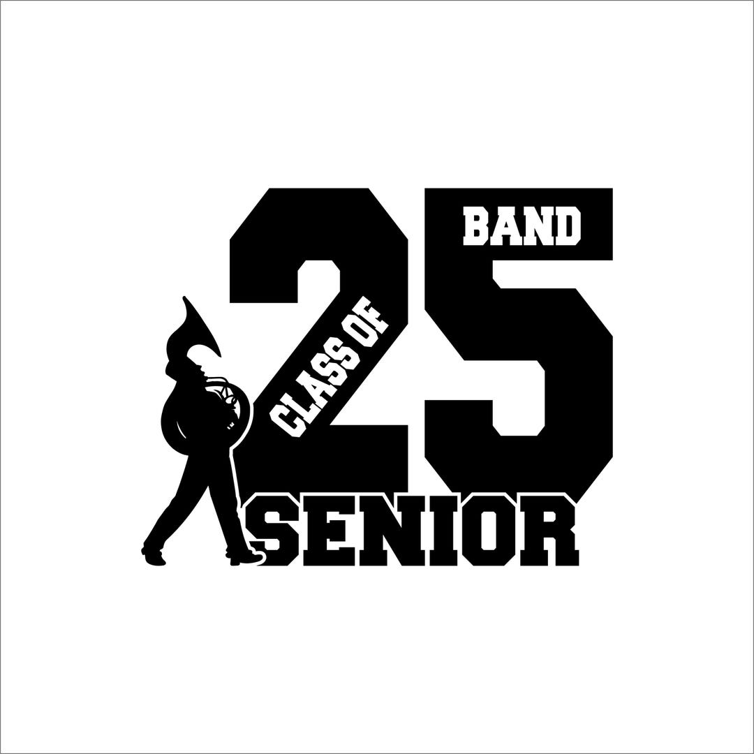Class of 2025 Marching Band SVG AI JPEG Design Tuba Player - Etsy UK