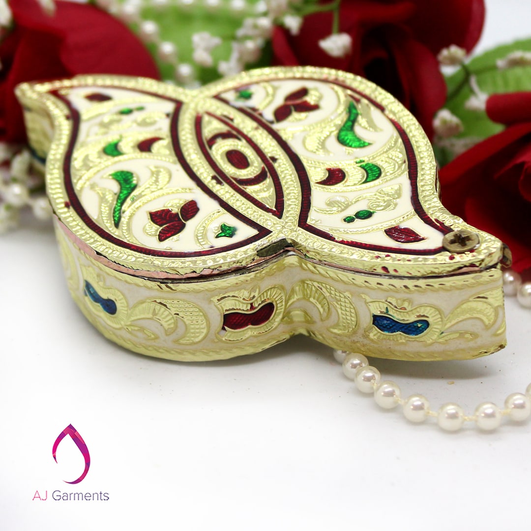 Designr Tilak Haldi Kumkum Holder Sindoor Box Dabi Roli Chawal - Etsy