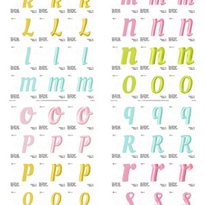 Melissa Script Monogram Font Alphabet Machine Embroidery Designs ...