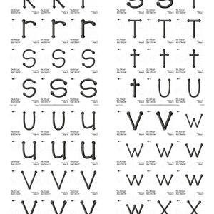 Handwriting School Font Monogram Font Alphabet Machine Embroidery ...