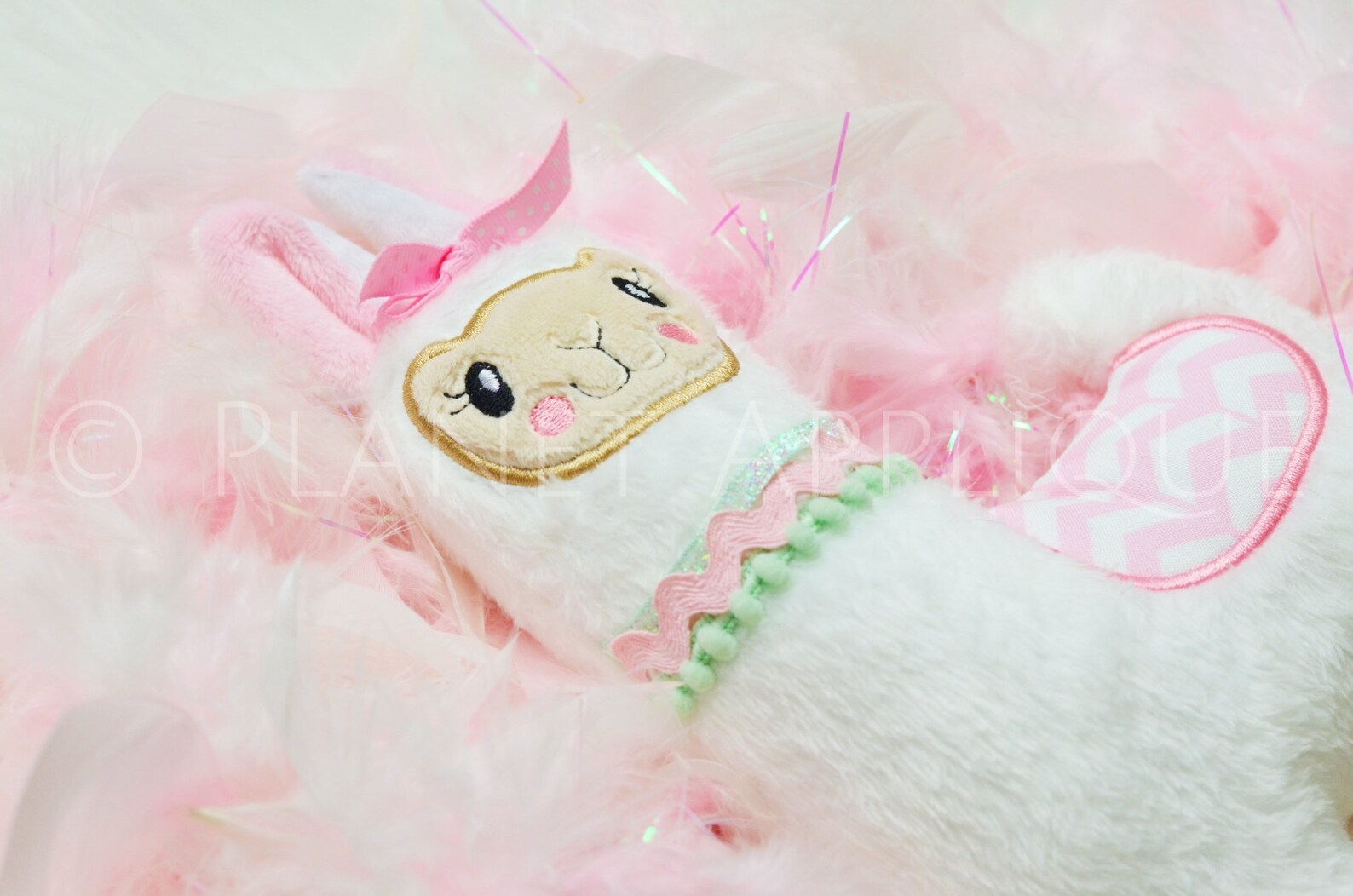 In the Hoop Baby Llama Machine Embroidery Design Plush Softie - Etsy