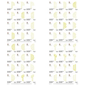 Scallop Monogram Font Machine Embroidery Designs - Etsy