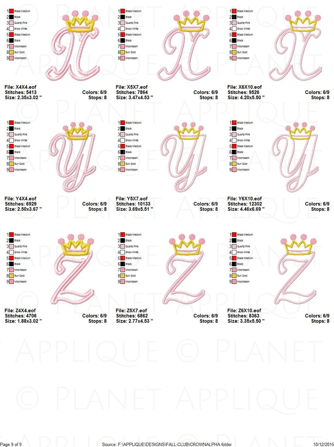 Princess Crown Cursive Script Applique Alphabet Monogram Font - Etsy