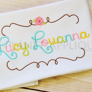 Lucy Monogram Cursive Script Alphabet Font Machine Embroidery Designs ...