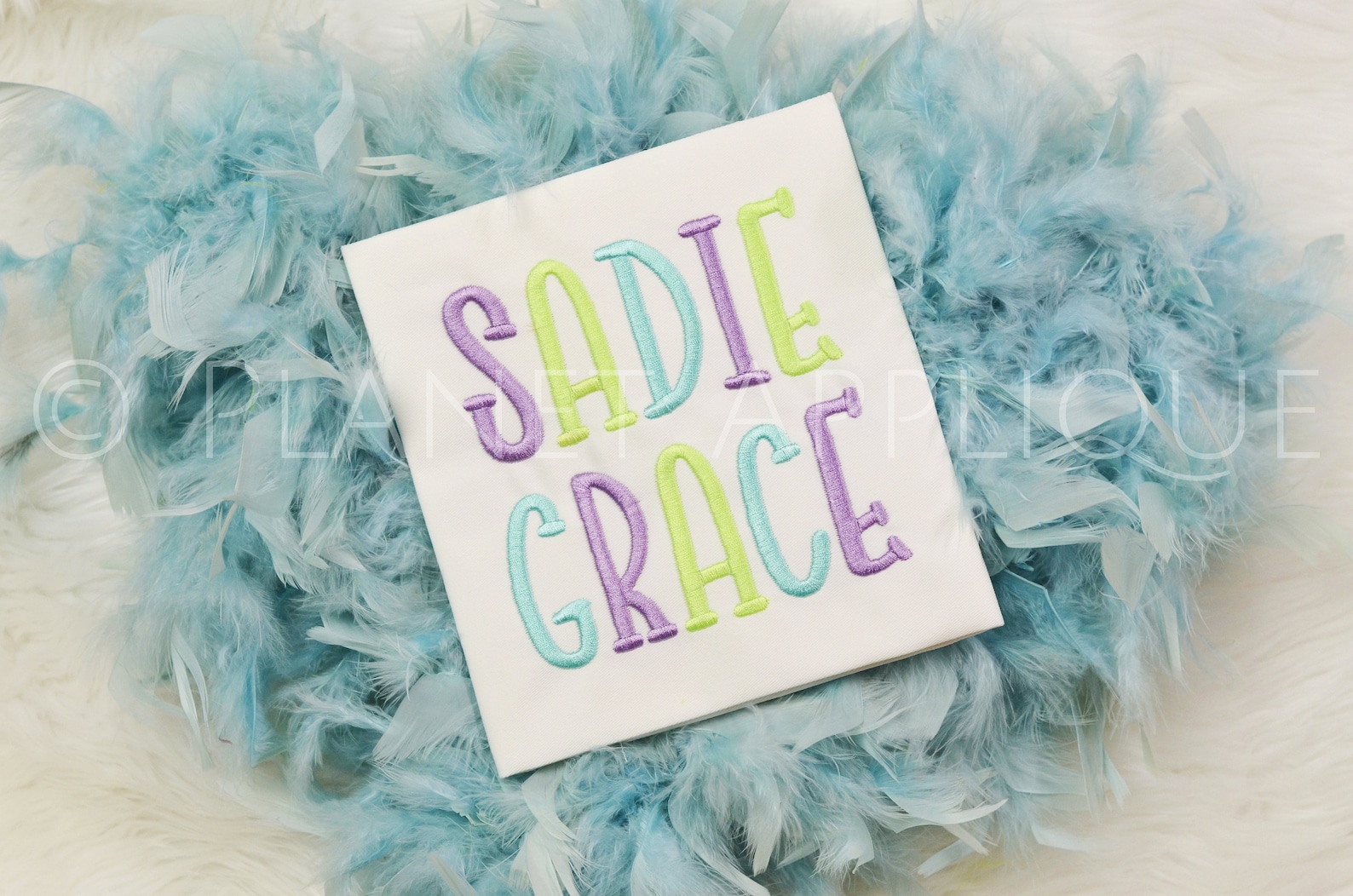 Sadie Monogram Font Alphabet Machine Embroidery Design Plain ...