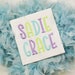 Sadie Monogram Font Alphabet Machine Embroidery Design Plain ...