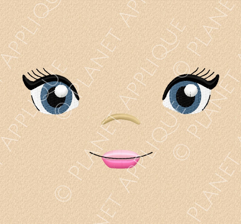 In the Hoop Taylor Cloth Rag Doll Embroidery Face Designs - Etsy