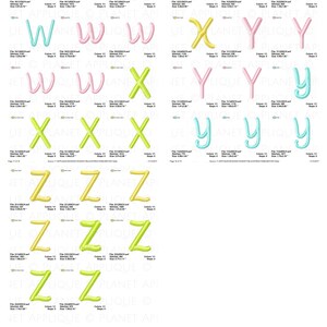 Emmaline Alphabet Monogram Font Machine Embroidery Designs - Etsy