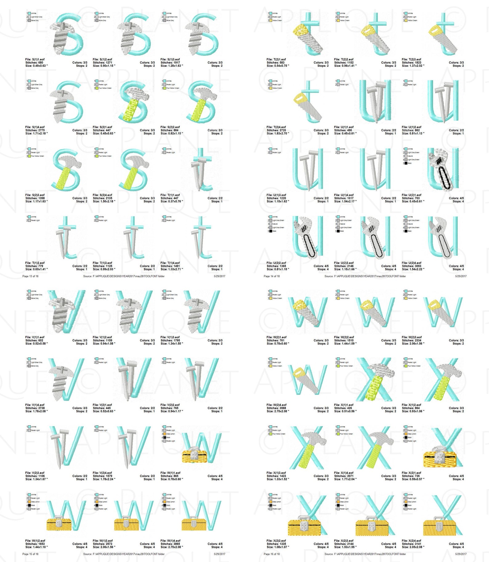 Tool Font Monogram Machine Embroidery Design Alphabet for - Etsy