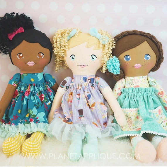 In the Hoop Darling Cloth Rag Doll ITH Machine Embroidery - Etsy