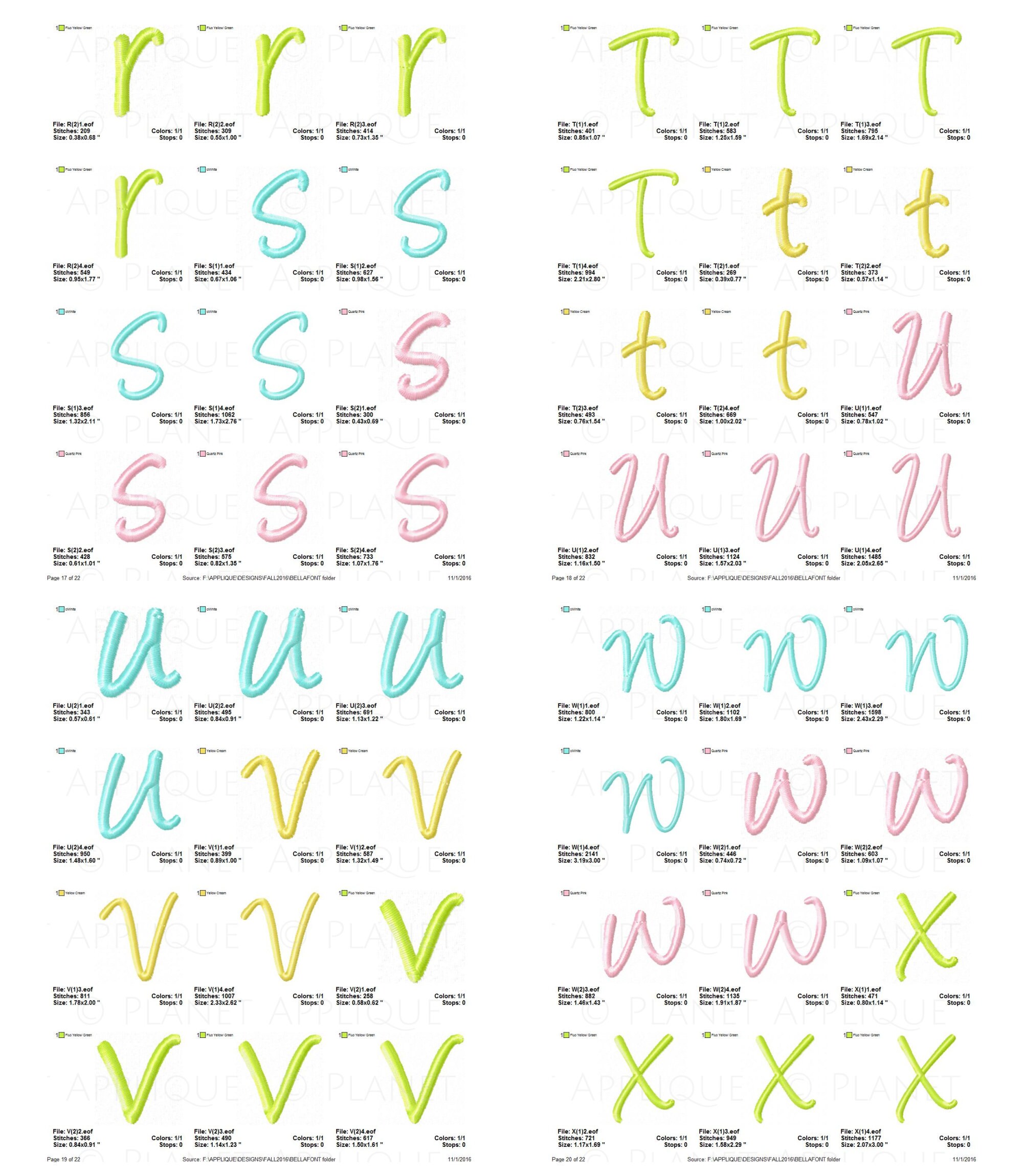 Bella Font Script Cursive Monogram Font Alphabet Machine | Etsy Australia