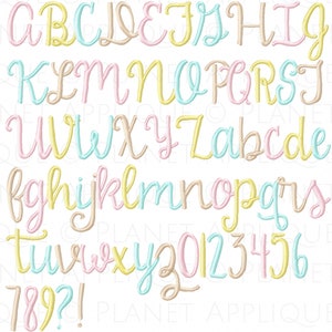 Lauren Cursive Script Monogram Font Alphabet Machine Embroidery Designs ...