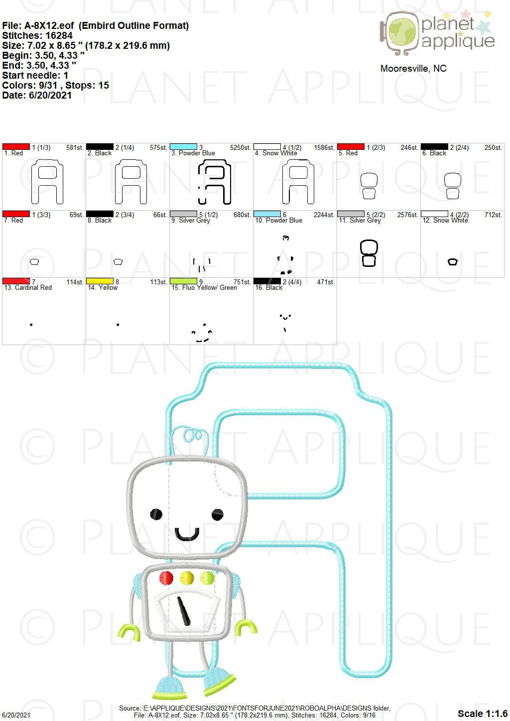 Robot Boy Monogram Font Machine Embroidery Designs - Etsy