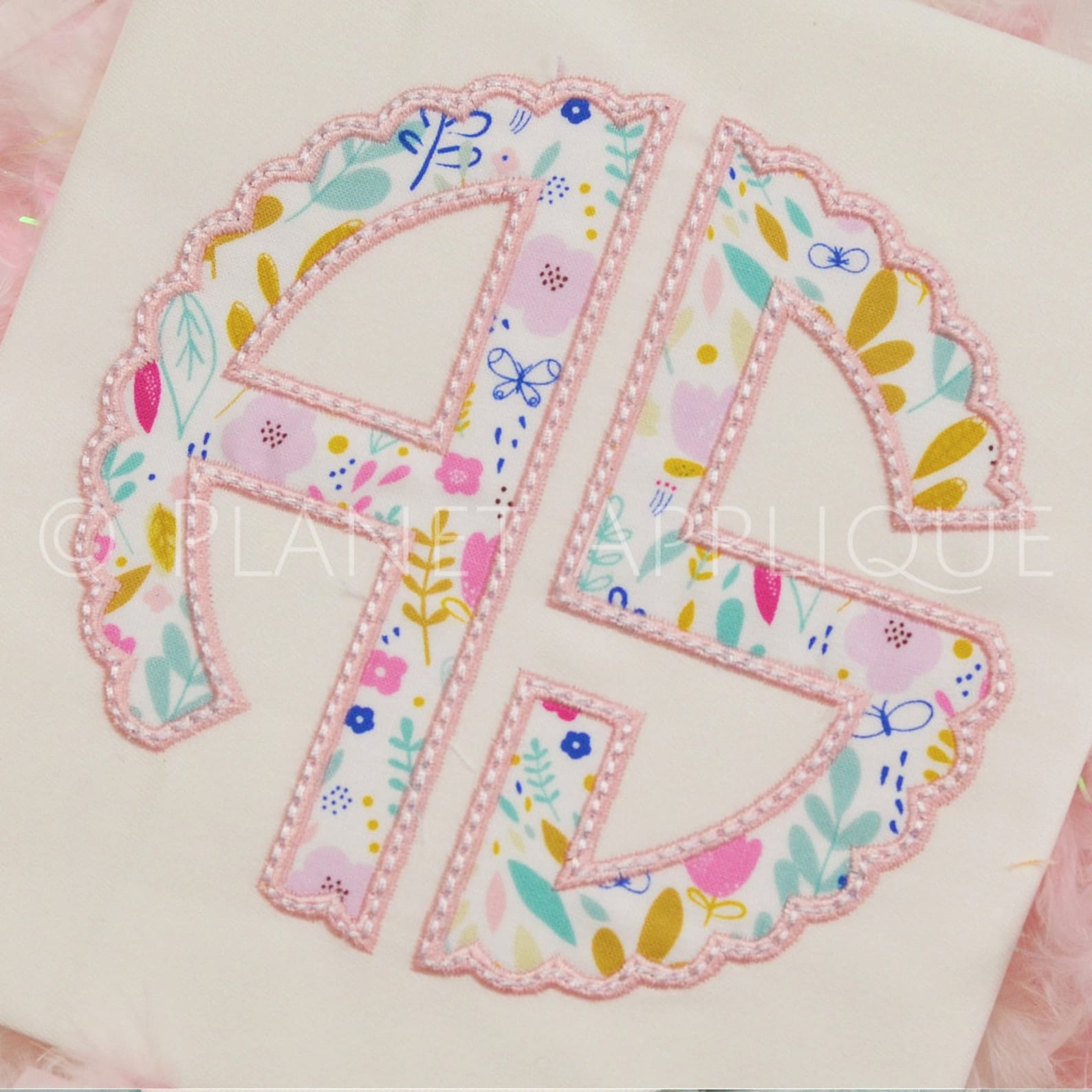 Scallop Monogram Font Machine Embroidery Designs - Etsy