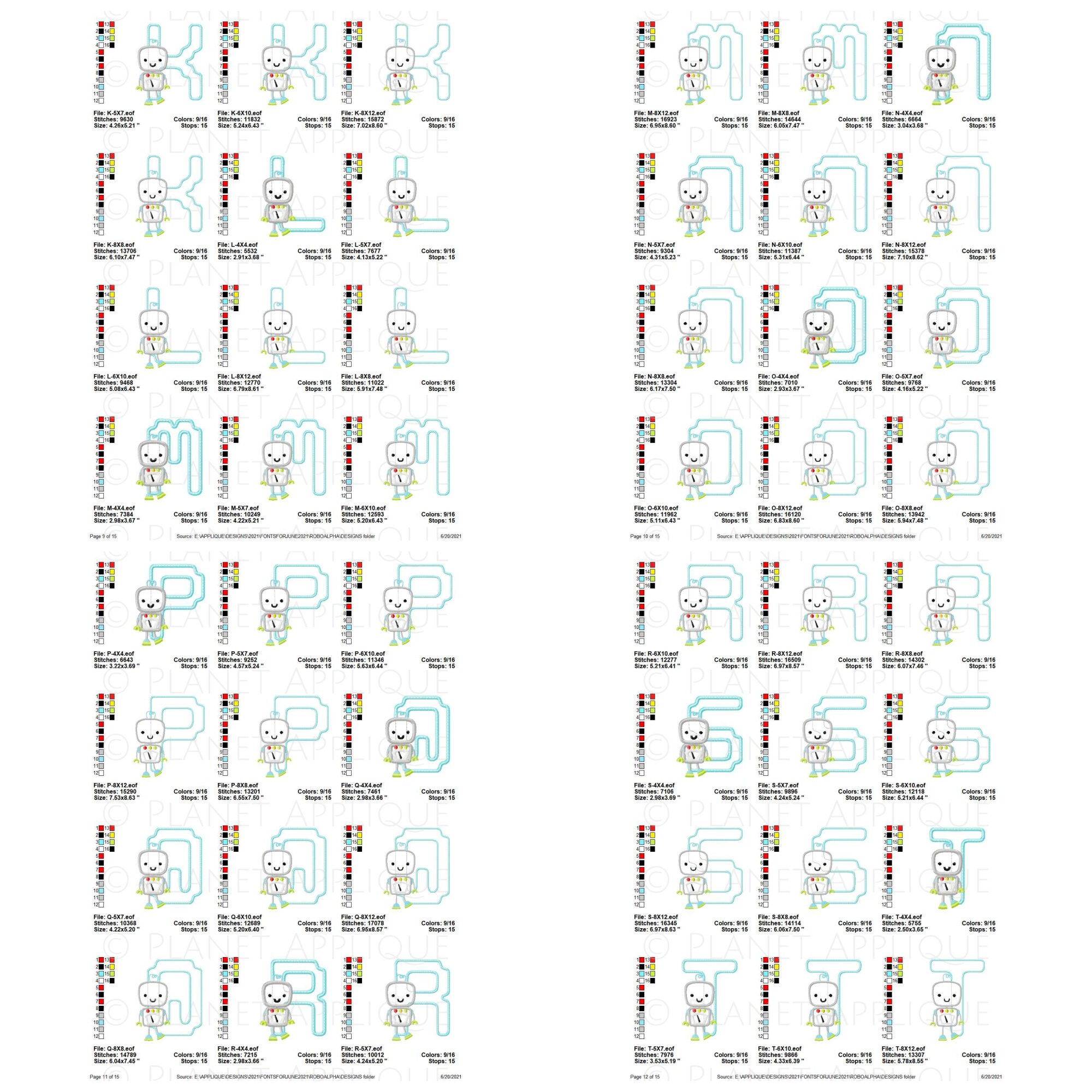 Robot Boy Monogram Font Machine Embroidery Designs - Etsy