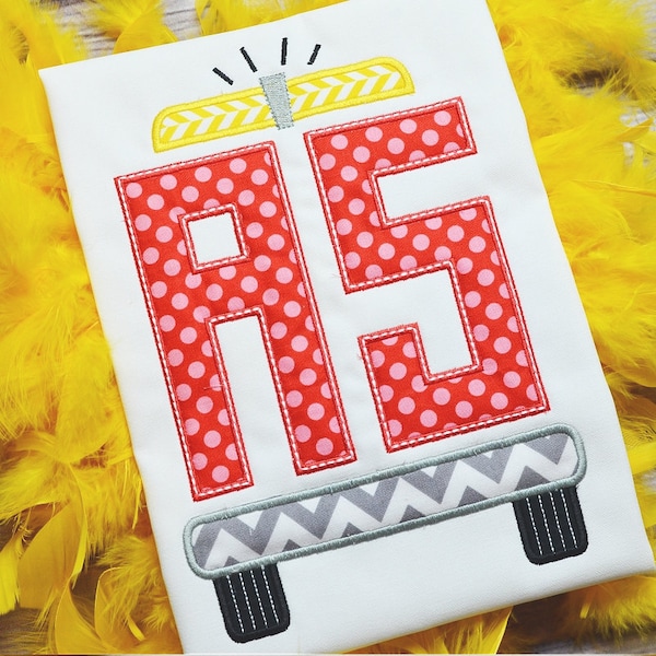 Fire Truck Applique - Etsy