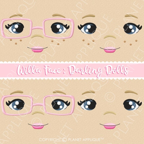 ITH Dolls Face Embroidery File in the Hoop - Etsy