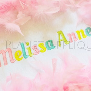 Melissa Script Monogram Font Alphabet Machine Embroidery Designs ...