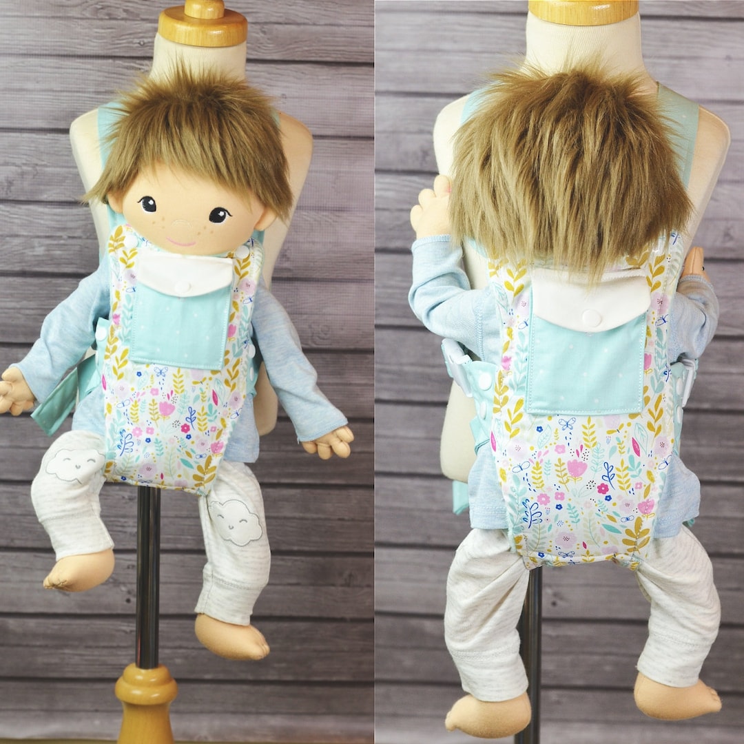 In the Hoop Doll Baby Carrier Front Back Design for Machine Embroidery ...