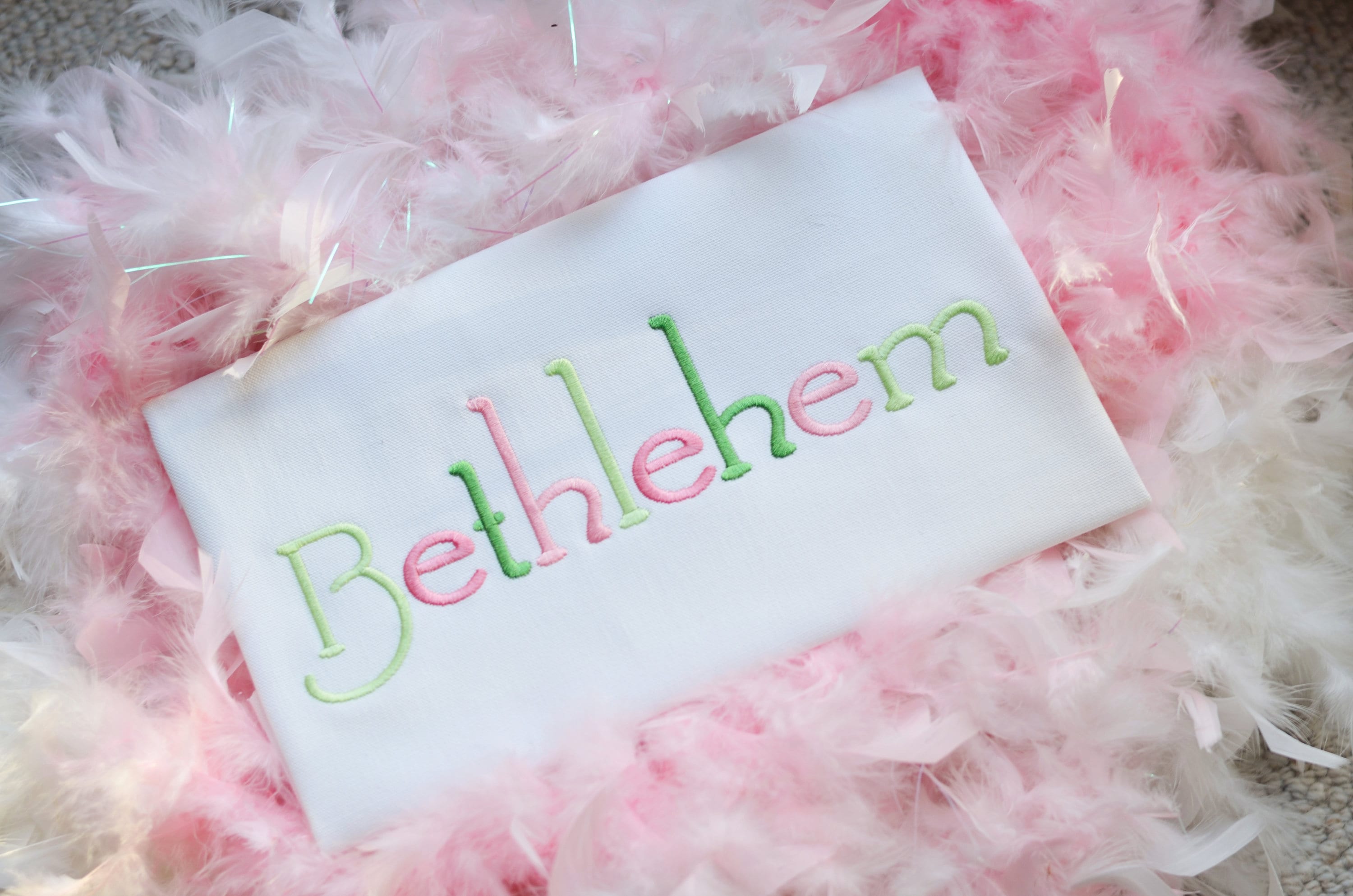 Bethlehem Alphabet Monogram Font Machine Embroidery Designs | Etsy