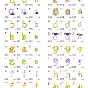 Halloween Alphabet Monogram Font Machine Embroidery Designs - Etsy
