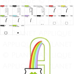 Pot of Gold Applique Alphabet Monogram Font Machine Embroidery Design ...
