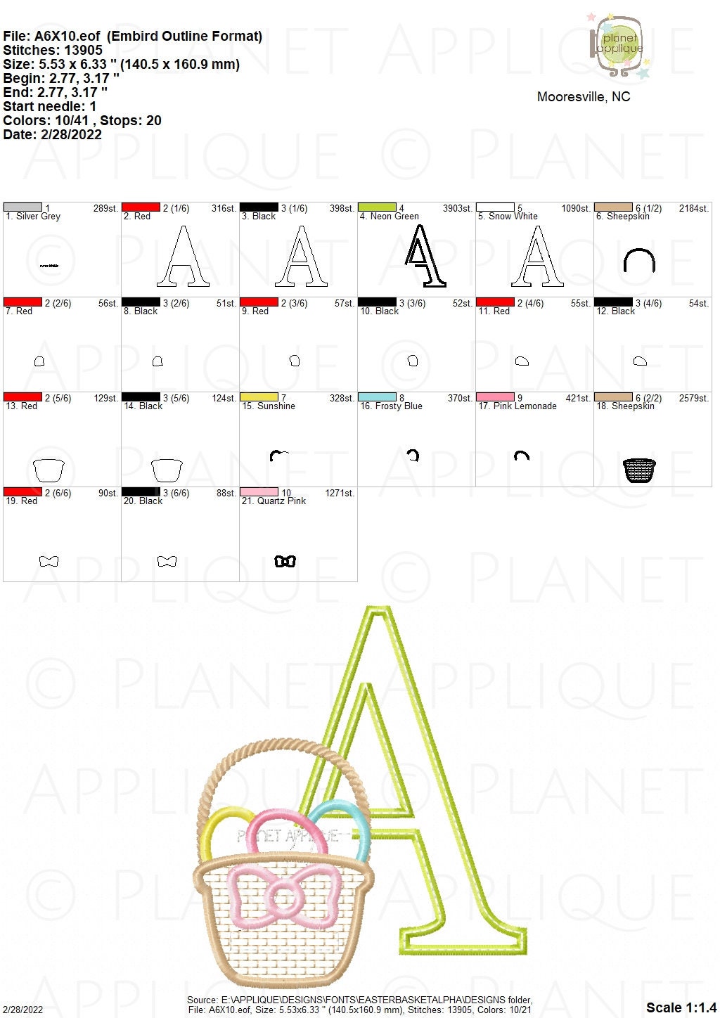 Easter Basket Applique Alphabet Monogram Font Machine - Etsy