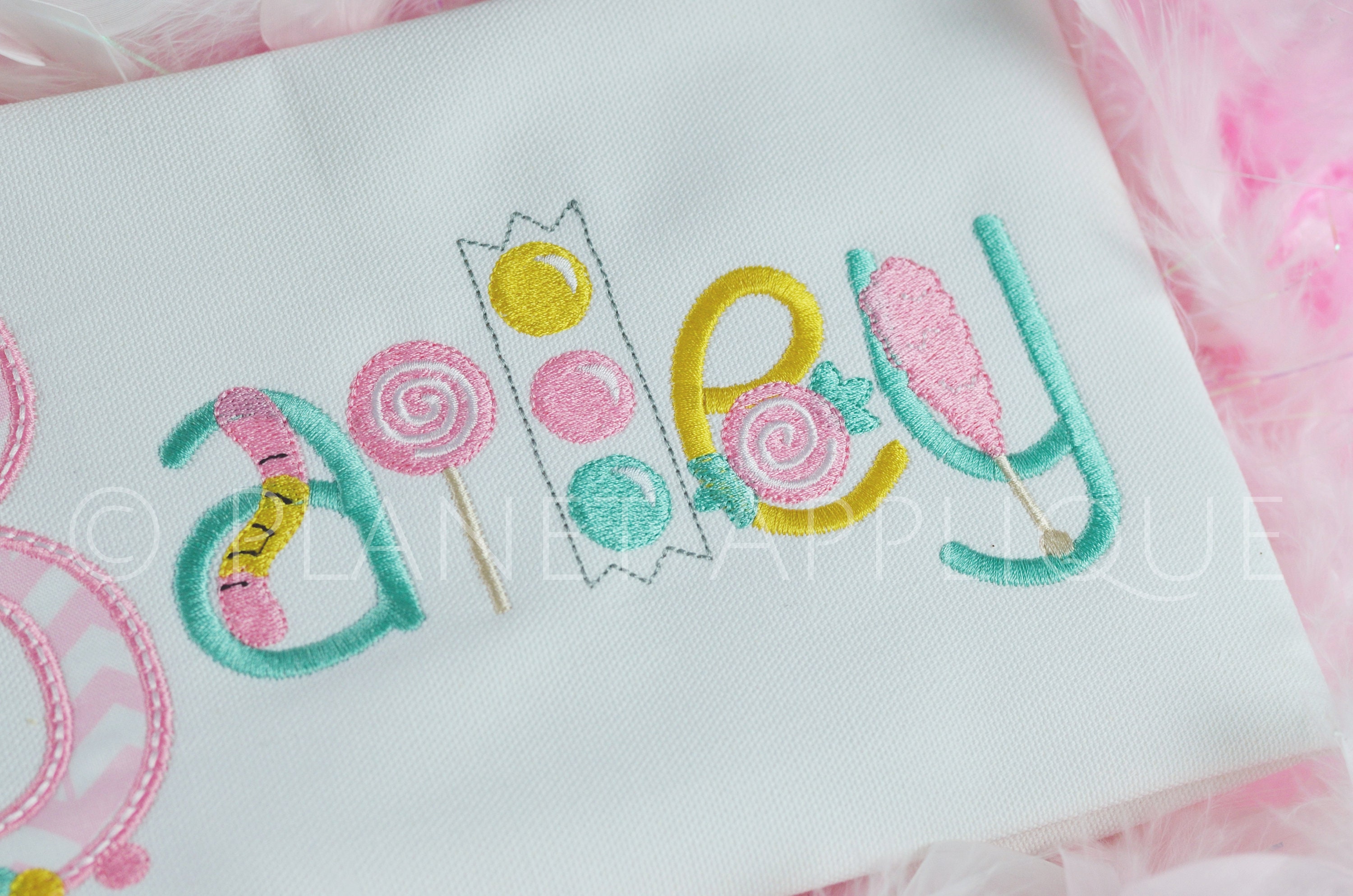 Sweet Tooth Monogram Font Machine Embroidery Alphabet Design - Etsy