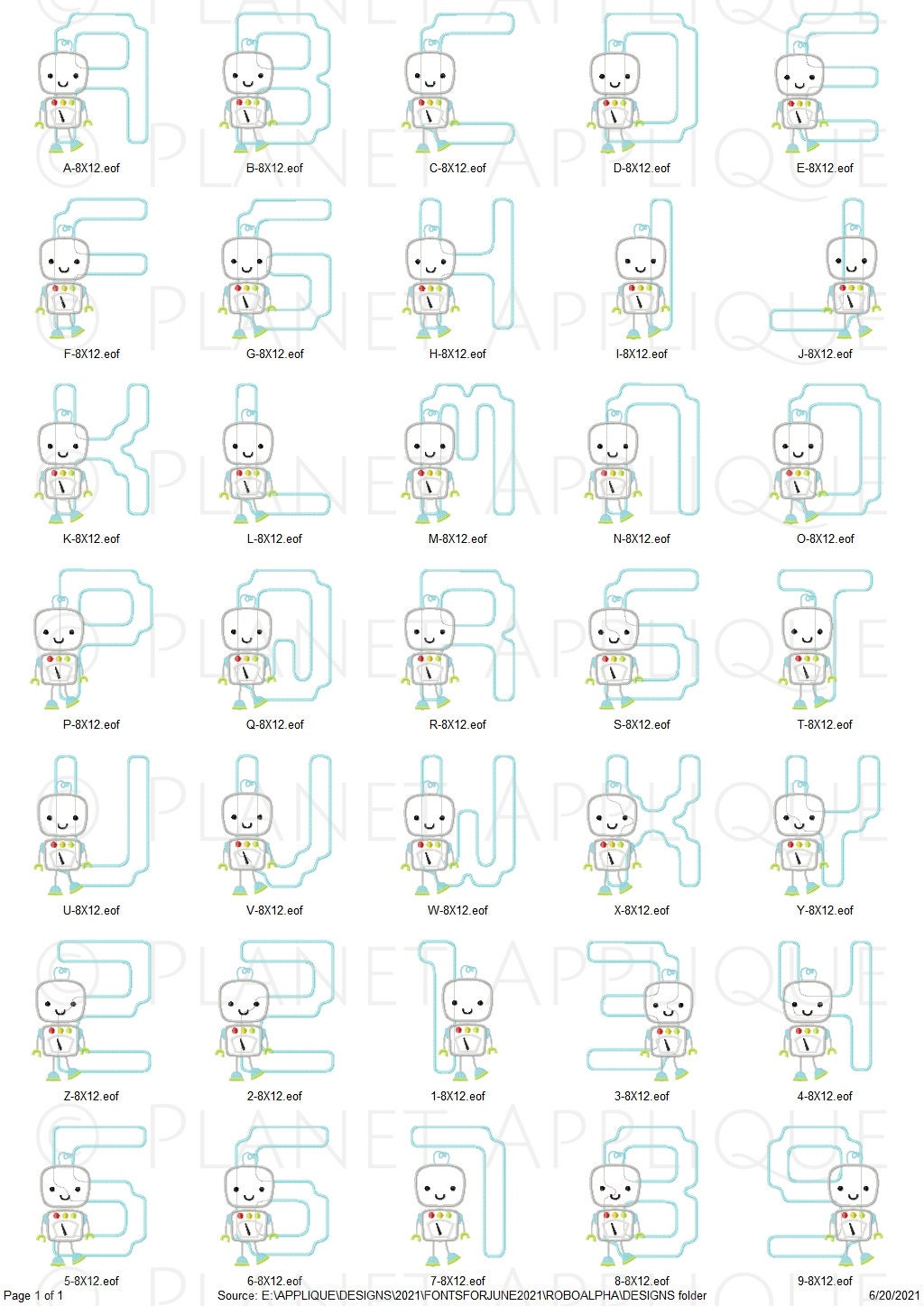 Robot Boy Monogram Font Machine Embroidery Designs - Etsy