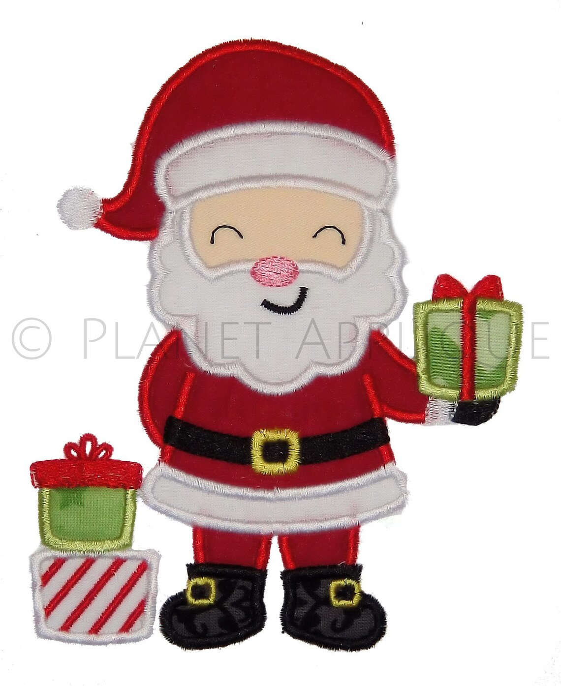 Santa Claus 2 Applique Machine Embroidery Design Christmas Holiday - Etsy