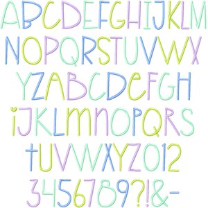 Heidi Script Monogram Font Alphabet Machine Embroidery Designs Birthday ...