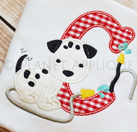 Dalmatian Applique Alphabet Monogram Font Machine Embroidery - Etsy