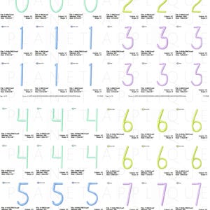 Heidi Script Monogram Font Alphabet Machine Embroidery Designs Birthday ...