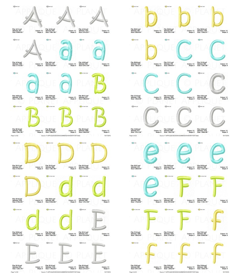 Henry Font Handwriting Monogram Font Alphabet Machine Embroidery Design ...
